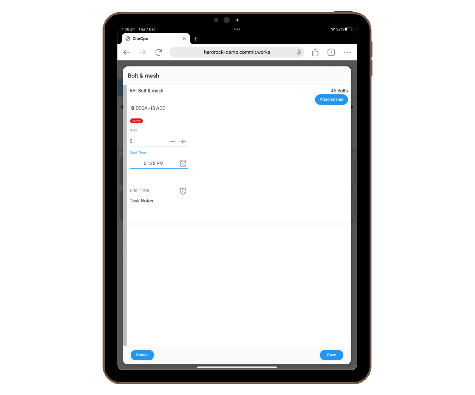 CiteOps Mobile Application - Commit Works